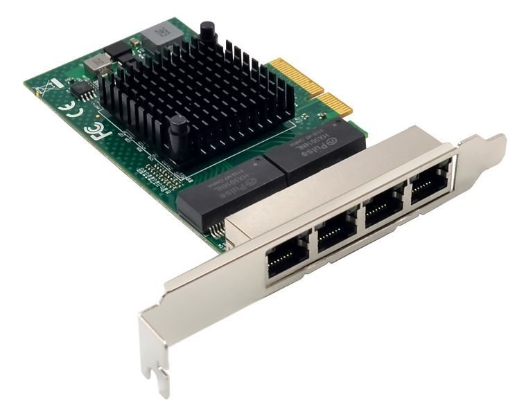 Broadcom BCM5719 4-Port PCIe x4 1GbE Ethernet Kartı