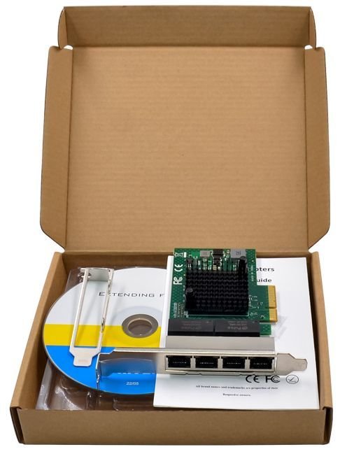 Broadcom BCM5719 4-Port PCIe x4 1GbE Ethernet Kartı