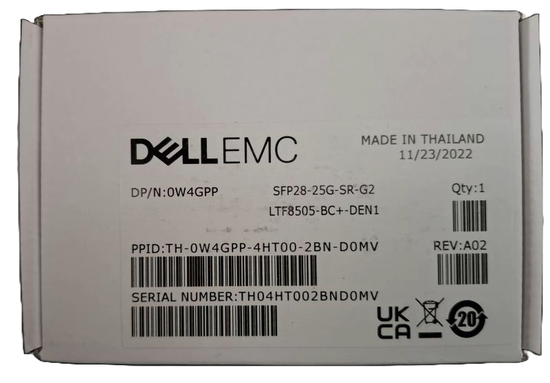 Dell 10GbE SFP+ SR MMF 850nm 100m Transceiver